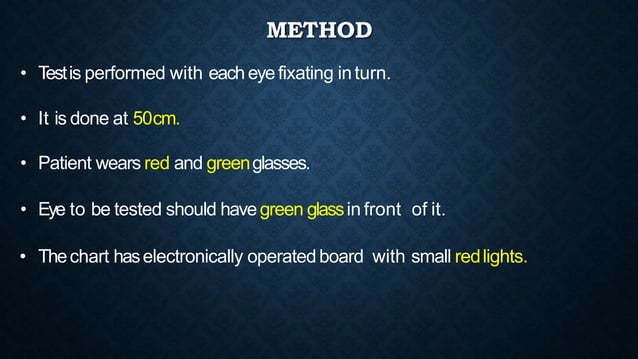 Hess chart, diplopia chart, cover tests | PPTX