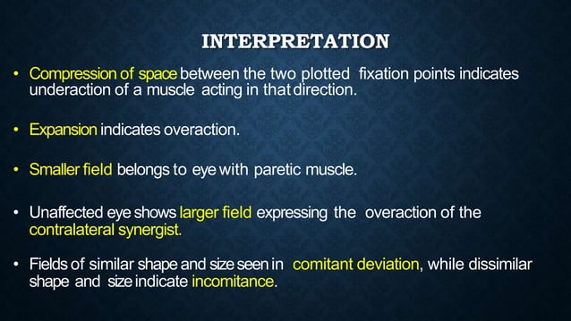 Hess chart, diplopia chart, cover tests | PPTX