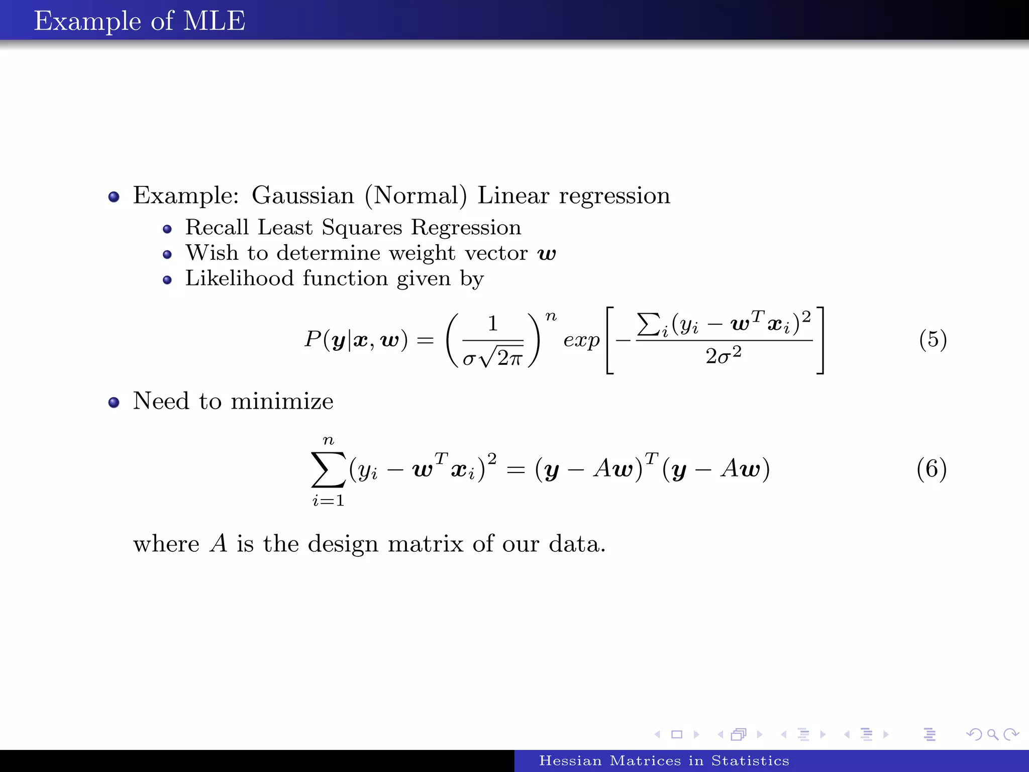 Hessian Matrices in Statistics | PDF