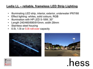HESS architectural outdoor lighting - a product introduction | PPTX
