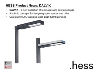HESS architectural outdoor lighting - a product introduction | PPTX