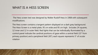Hess screen test mhr | PPTX