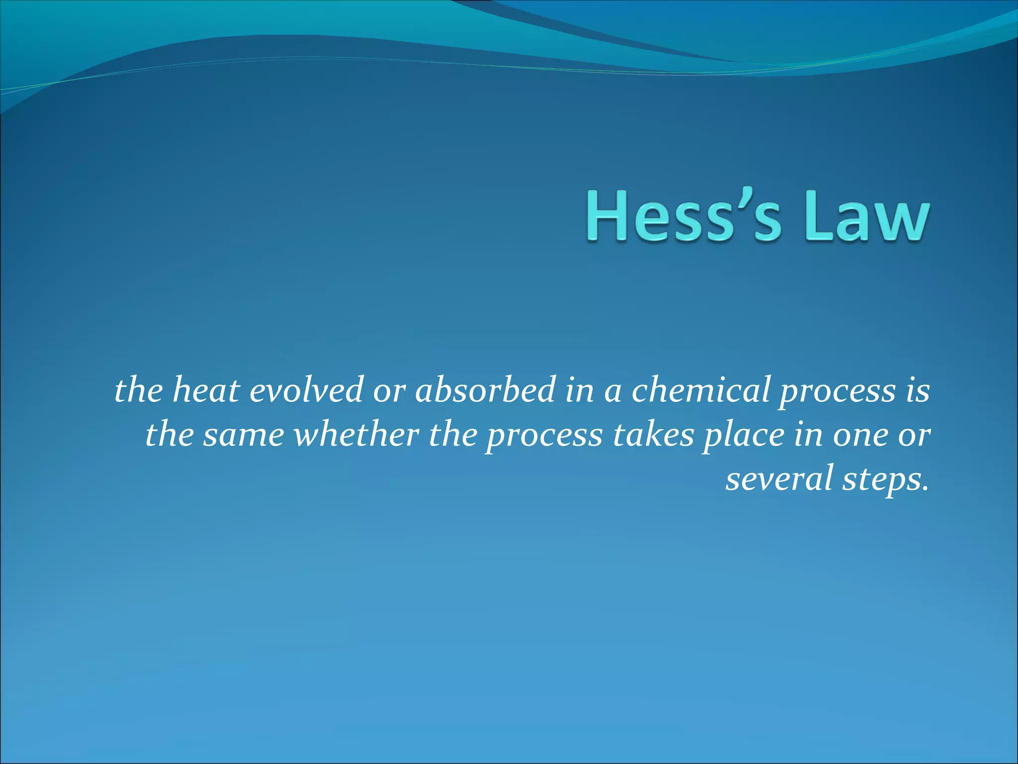 Hess's law | PPT