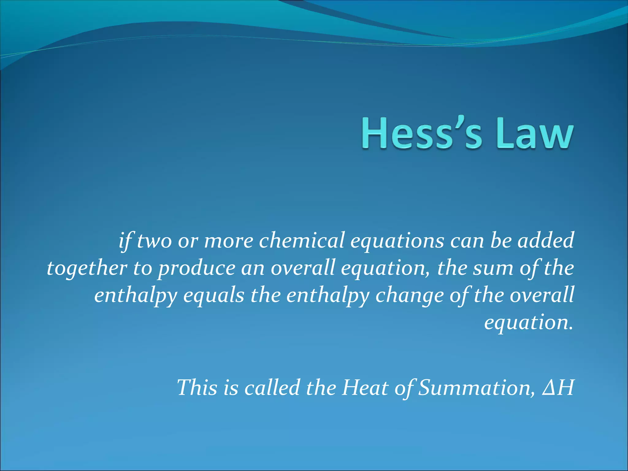 Hess's law | PPT