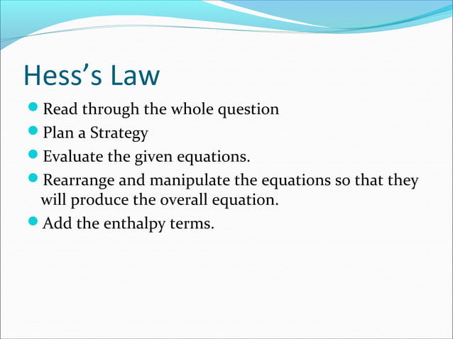 Hess's law | PPT