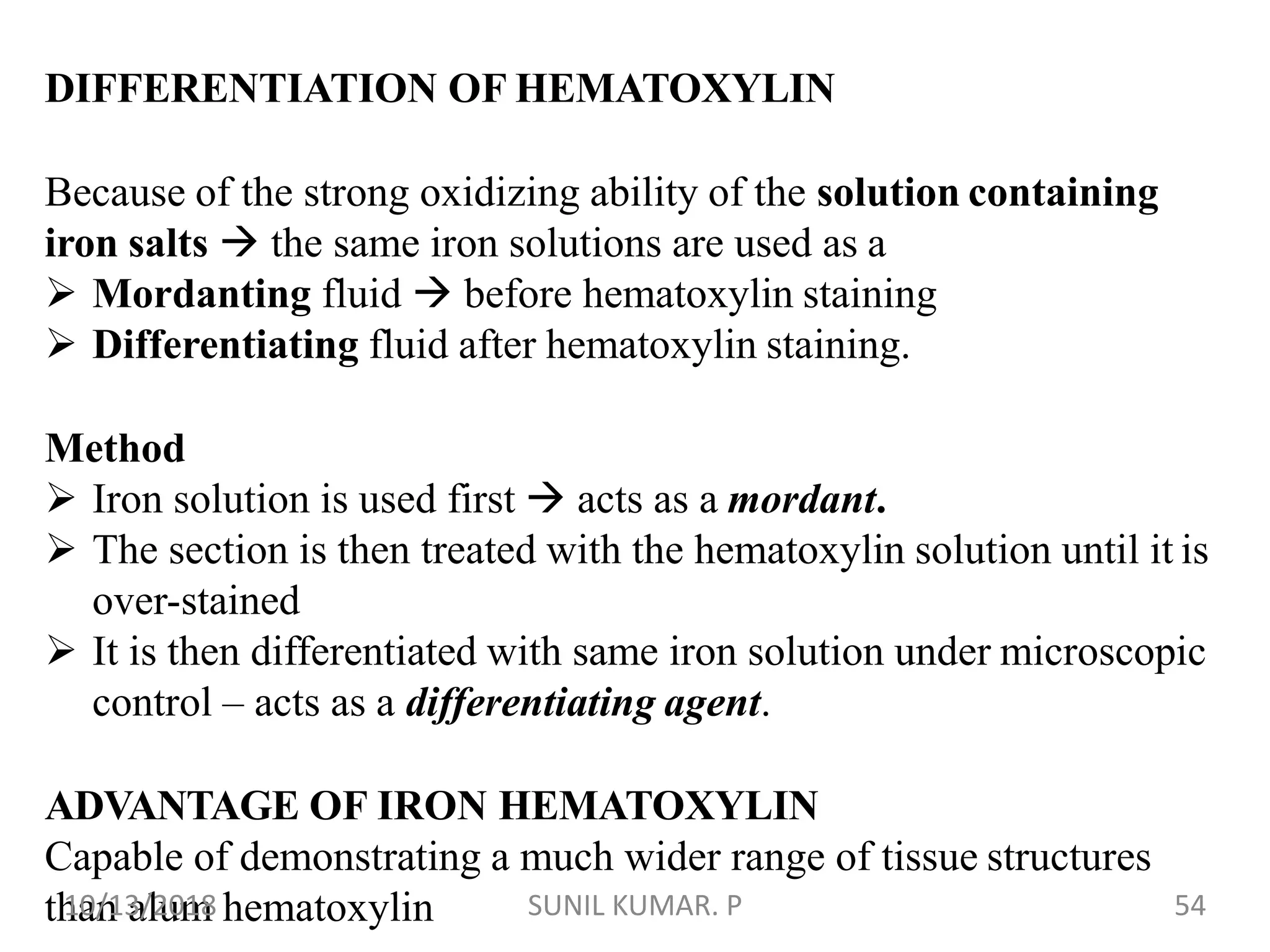 Hematoxylin and Eosin Staining (H& E Staining) | PPTX