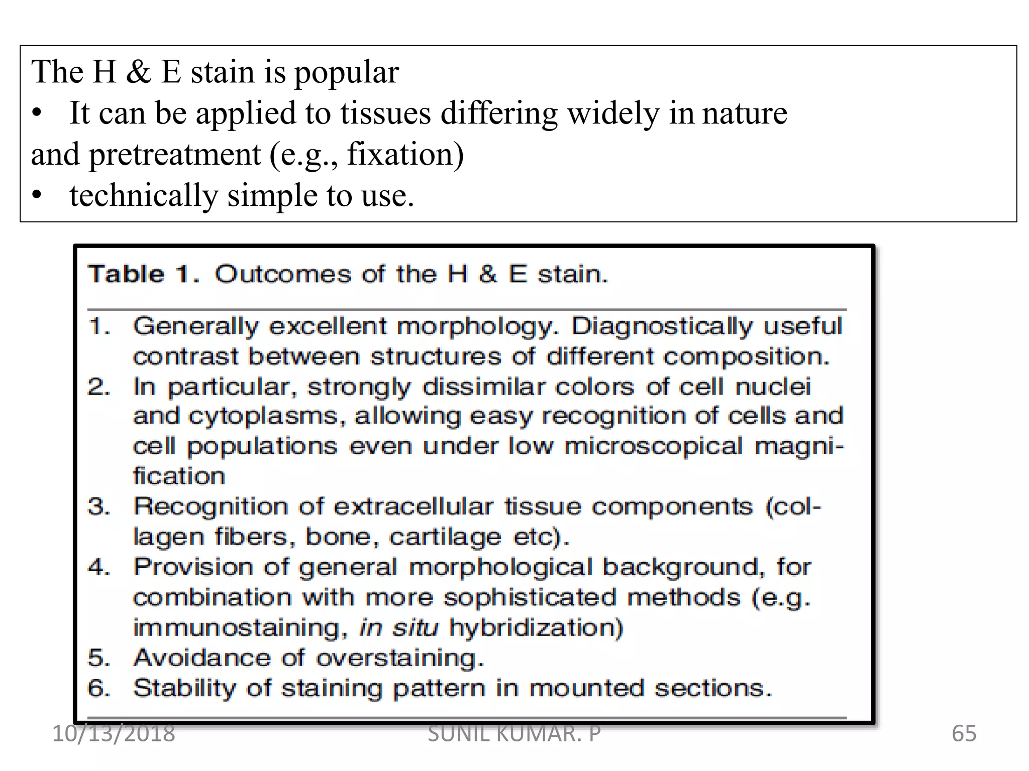 Hematoxylin and Eosin Staining (H& E Staining) | PPTX