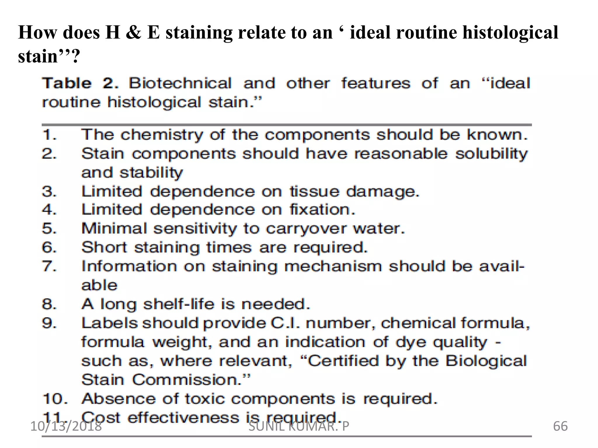 Hematoxylin and Eosin Staining (H& E Staining) | PPTX