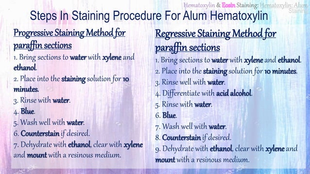 H & e staining- part 1 & 2 | PPTX