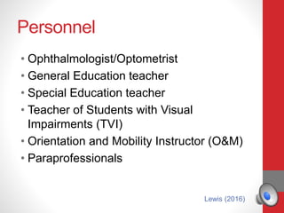 Understanding Visually Impaired Students | PPTX