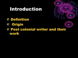Post colonial : An introduction paper no : 11 ( Post colonial ...
