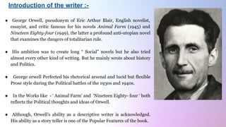 "George Orwell's '1984' : A Warning for the present and Future" | PDF