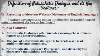 Eugene O'Neil's use of Naturalistic Dialogues in his Play :-'Long Day's ...
