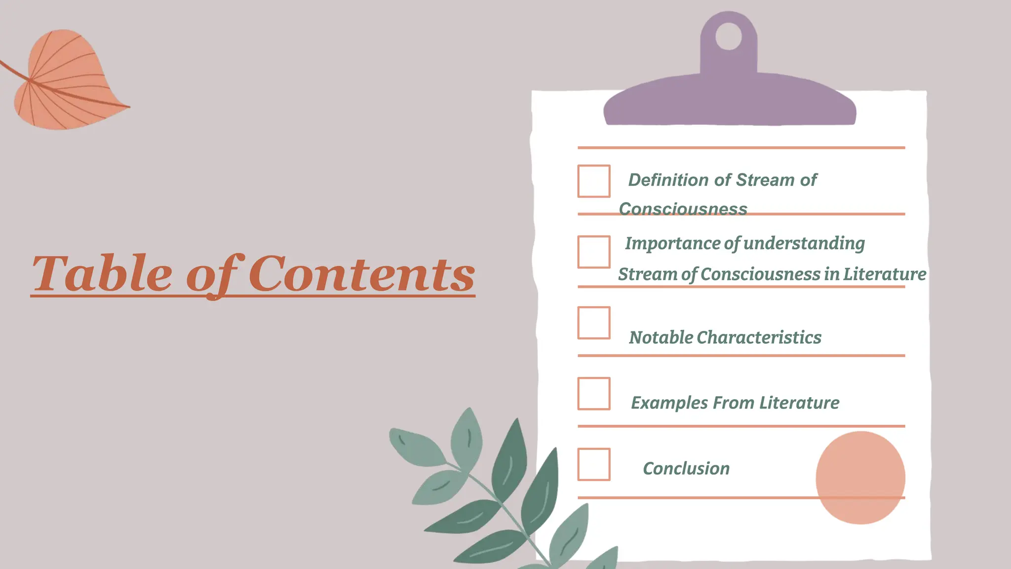 Stream of Consciousness :- An Exploration of a Literary Technique | PPTX