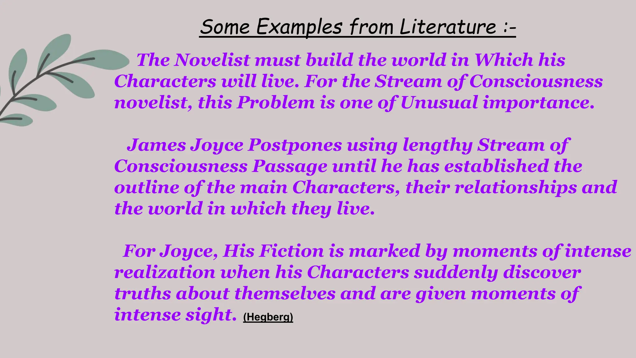 Stream of Consciousness :- An Exploration of a Literary Technique | PPTX