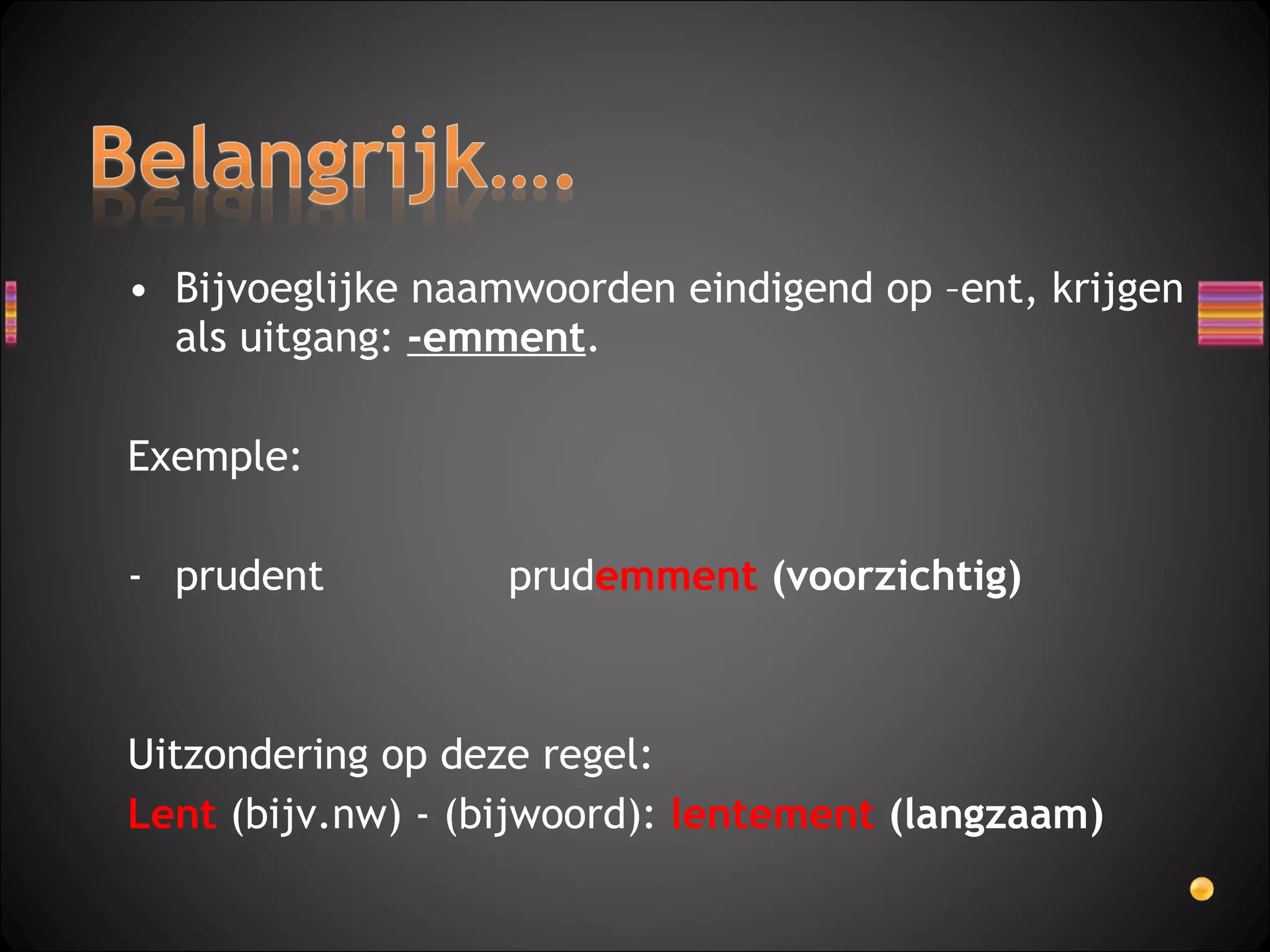 Het bijwoord in het frans | PPT