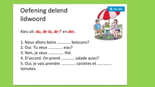 Het delend lidwoord | PPTX