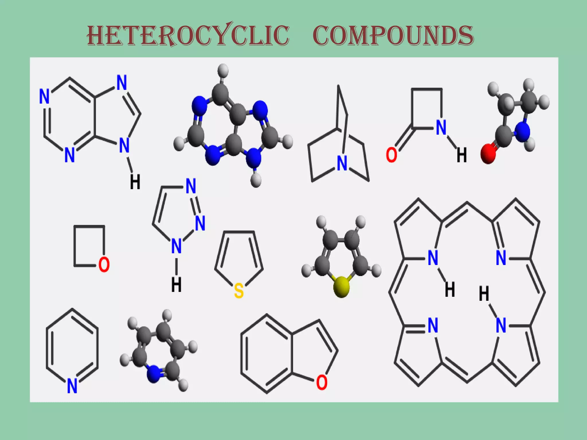 Hetercyclic compds pdf | PPT
