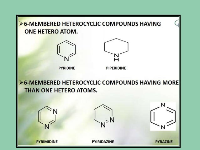 Hetercyclic compds pdf | PPT
