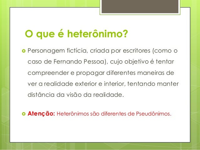 Heterônimos de Fernando Pessoa