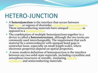 Hetero junction | PPT