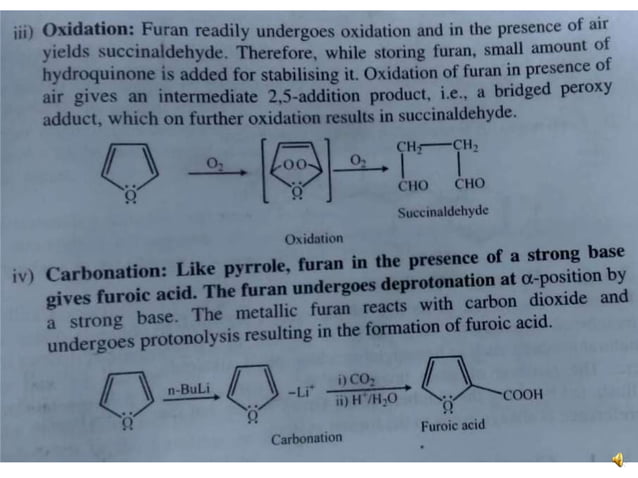 Heterocycic compound Furan | PPTX | Chemistry | Science