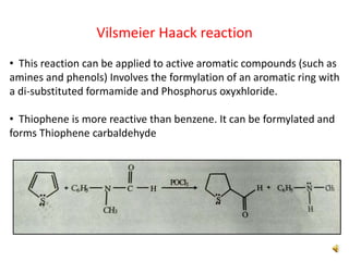 Heterocycic compound Thiophene | PPTX | Chemistry | Science