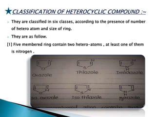 Heterocycilc compounds presentation | PPTX
