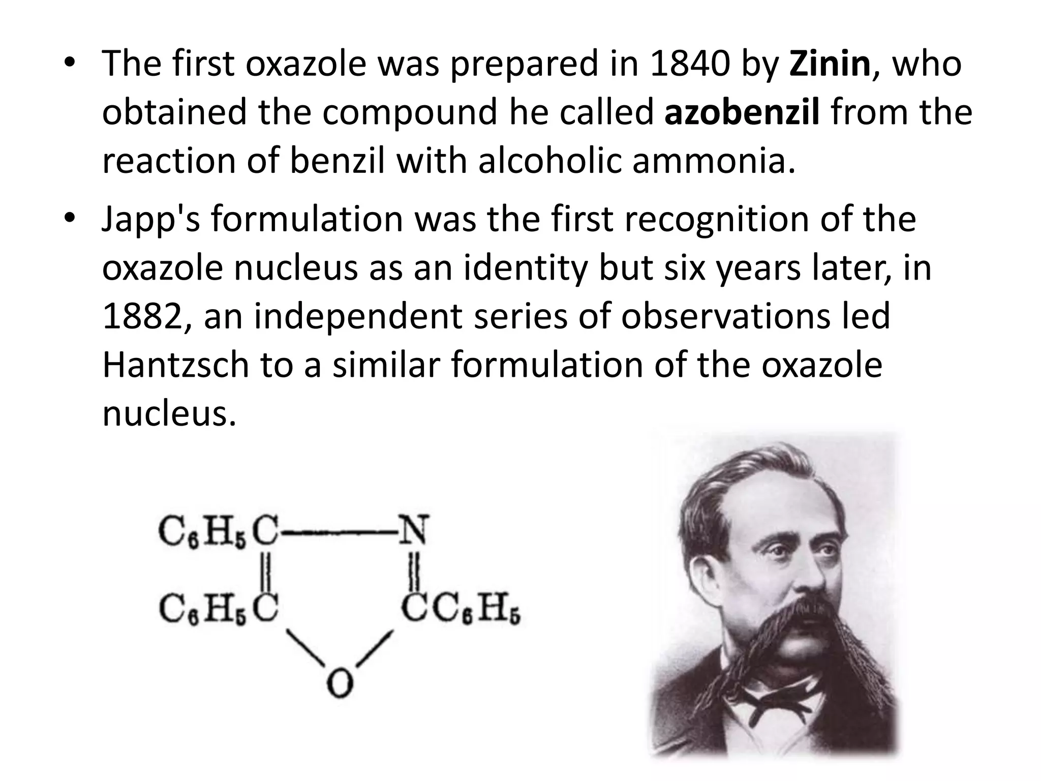 Heterocyclic compound oxazole | PPTX