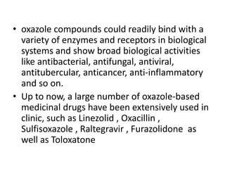 Heterocyclic compound oxazole | PPTX