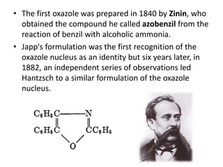Heterocyclic compound oxazole | PPTX