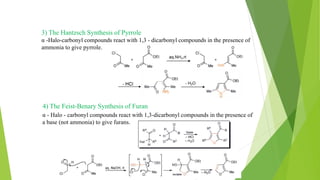 Heterocyclic compounds containing mono hetero atom pptx | PPT
