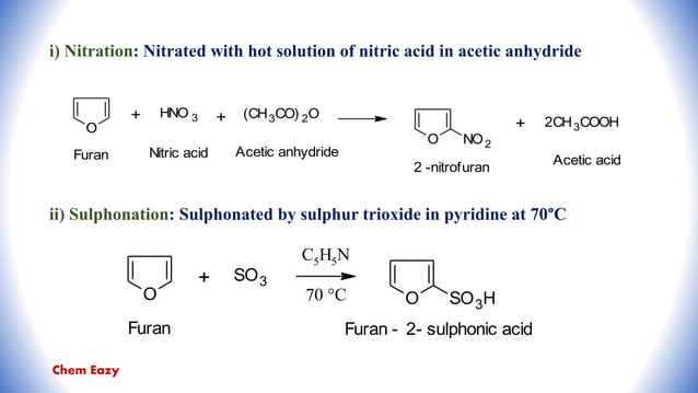 Heterocyclic compounds - Furan - Synthesis of furan - Characteristic ...