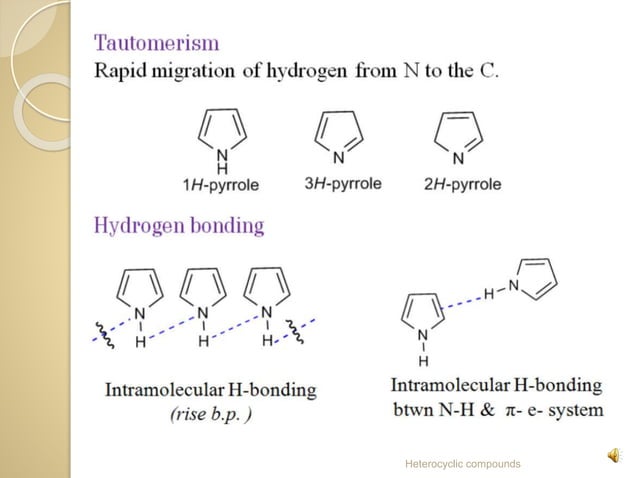 Heterocyclic compounds Pyrrole | PPTX | Chemistry | Science