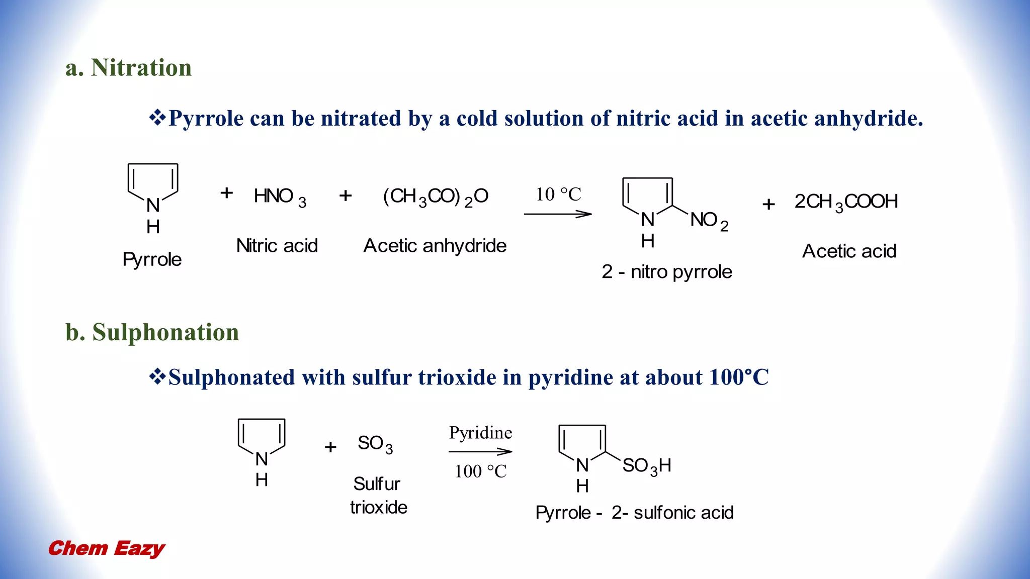 Heterocyclic compounds - pyrrole - synthesis of pyrrole ...