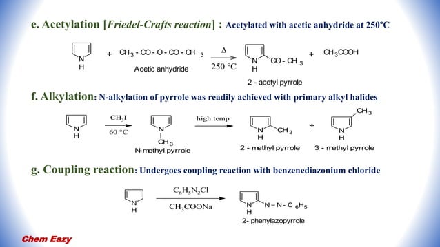 Heterocyclic compounds - pyrrole - synthesis of pyrrole ...