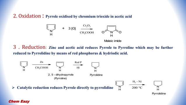Heterocyclic compounds - pyrrole - synthesis of pyrrole ...