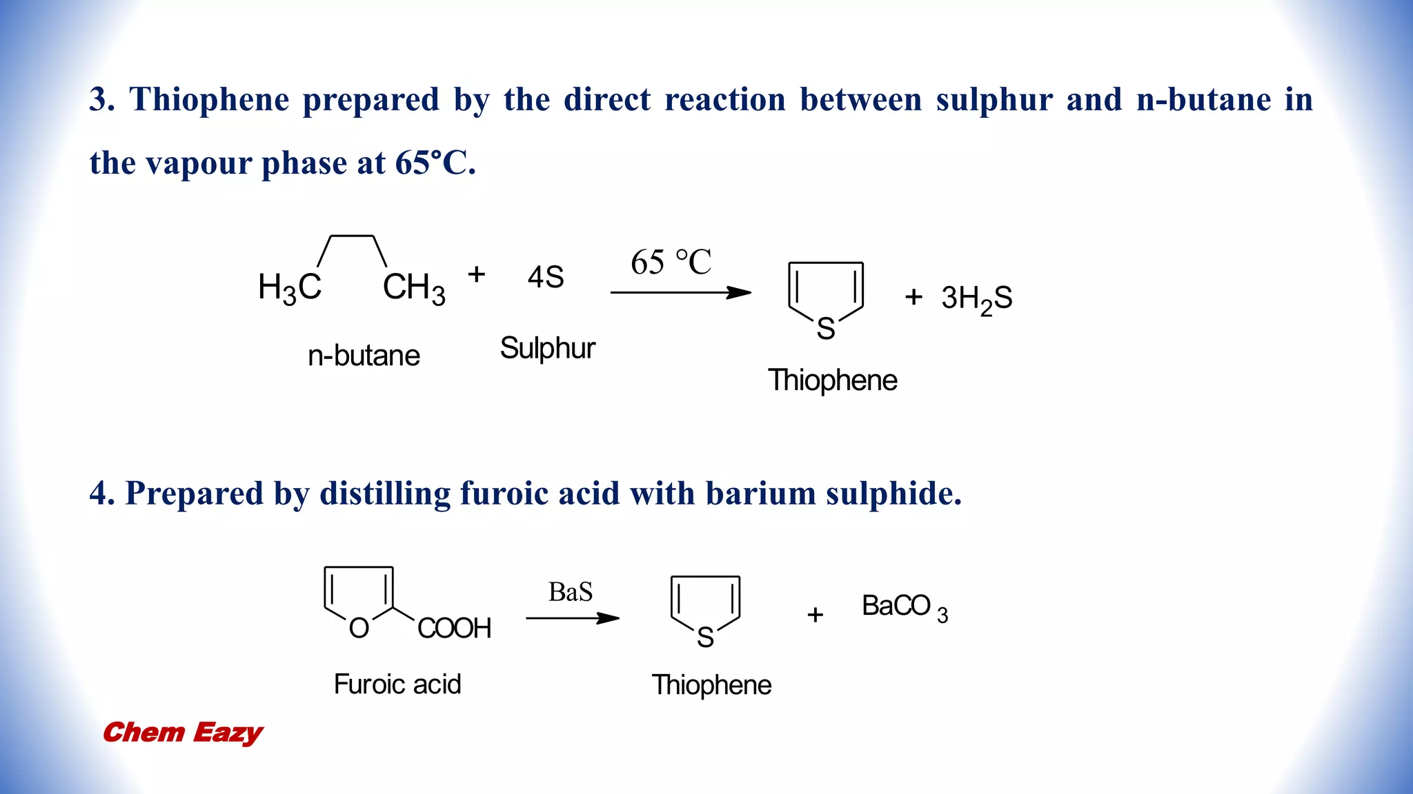 Heterocyclic compounds - Thiophene - Synthesis of Thiophene ...