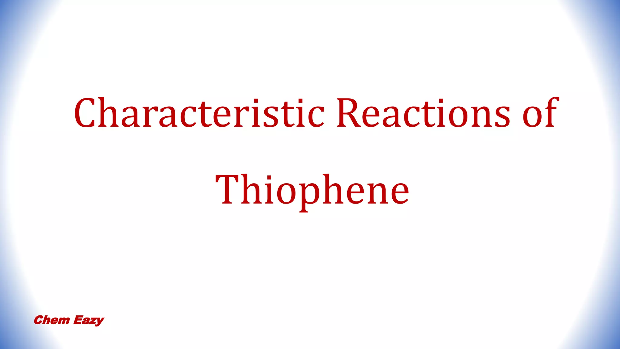 Heterocyclic compounds - Thiophene - Synthesis of Thiophene ...