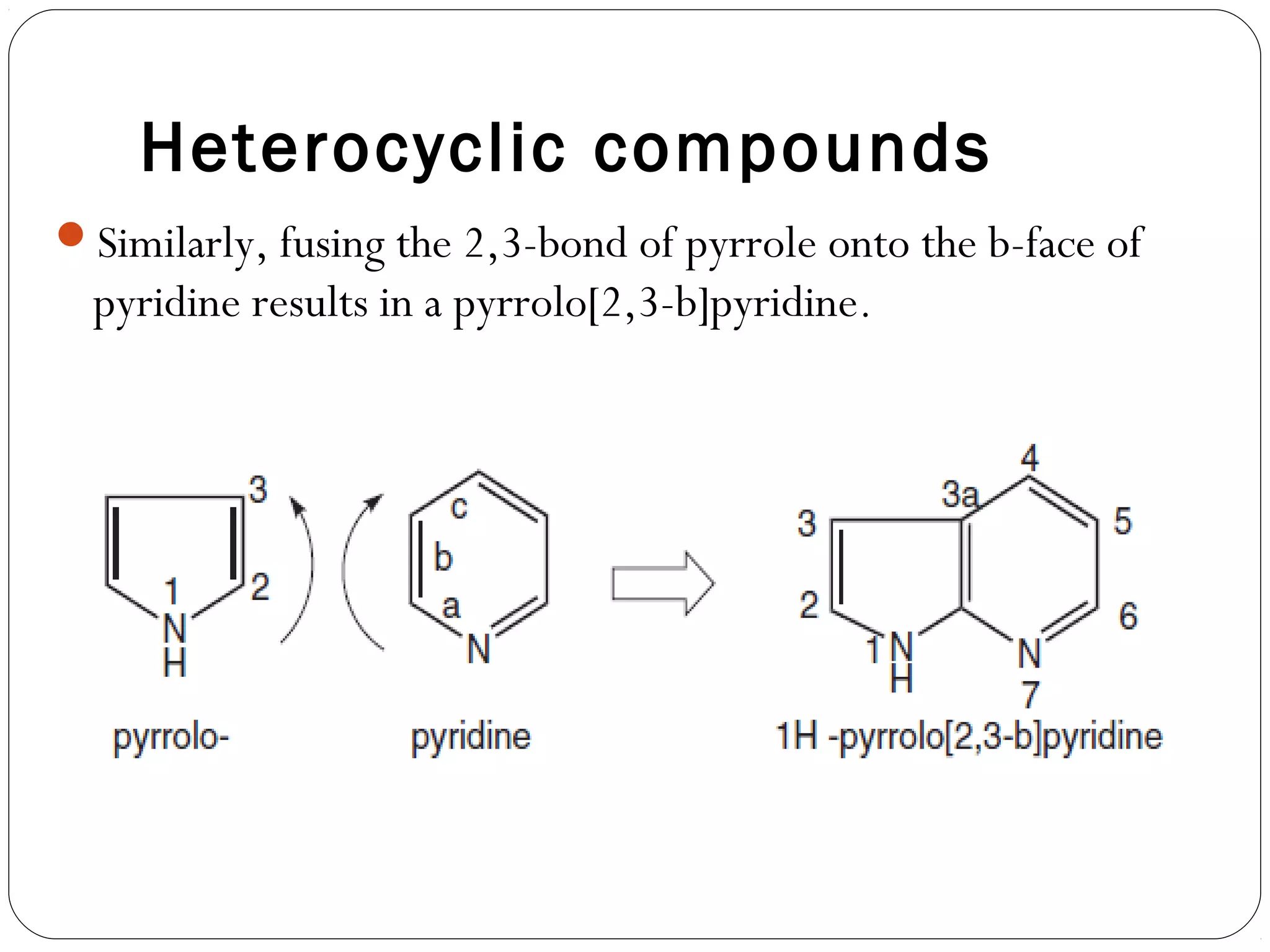 Heterocyclic compounds classification nomenclature | PDF