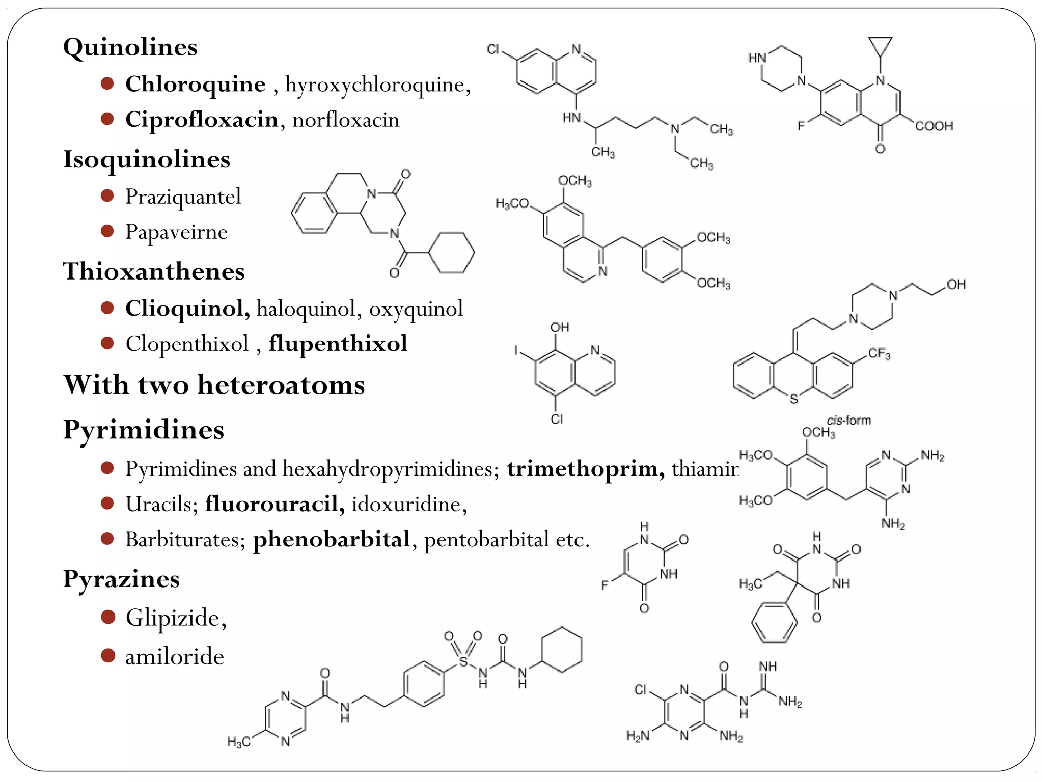 Heterocyclic compounds classification nomenclature | PDF