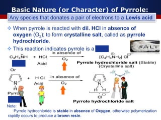 Heterocyclic compounds part- III(Pyrrole) | PPTX