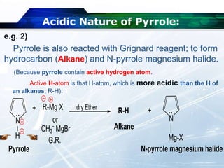 Heterocyclic compounds part- III(Pyrrole) | PPTX