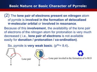 Heterocyclic Compounds Part -III (Pyrrole) by Dr Pramod R Padole | PPT