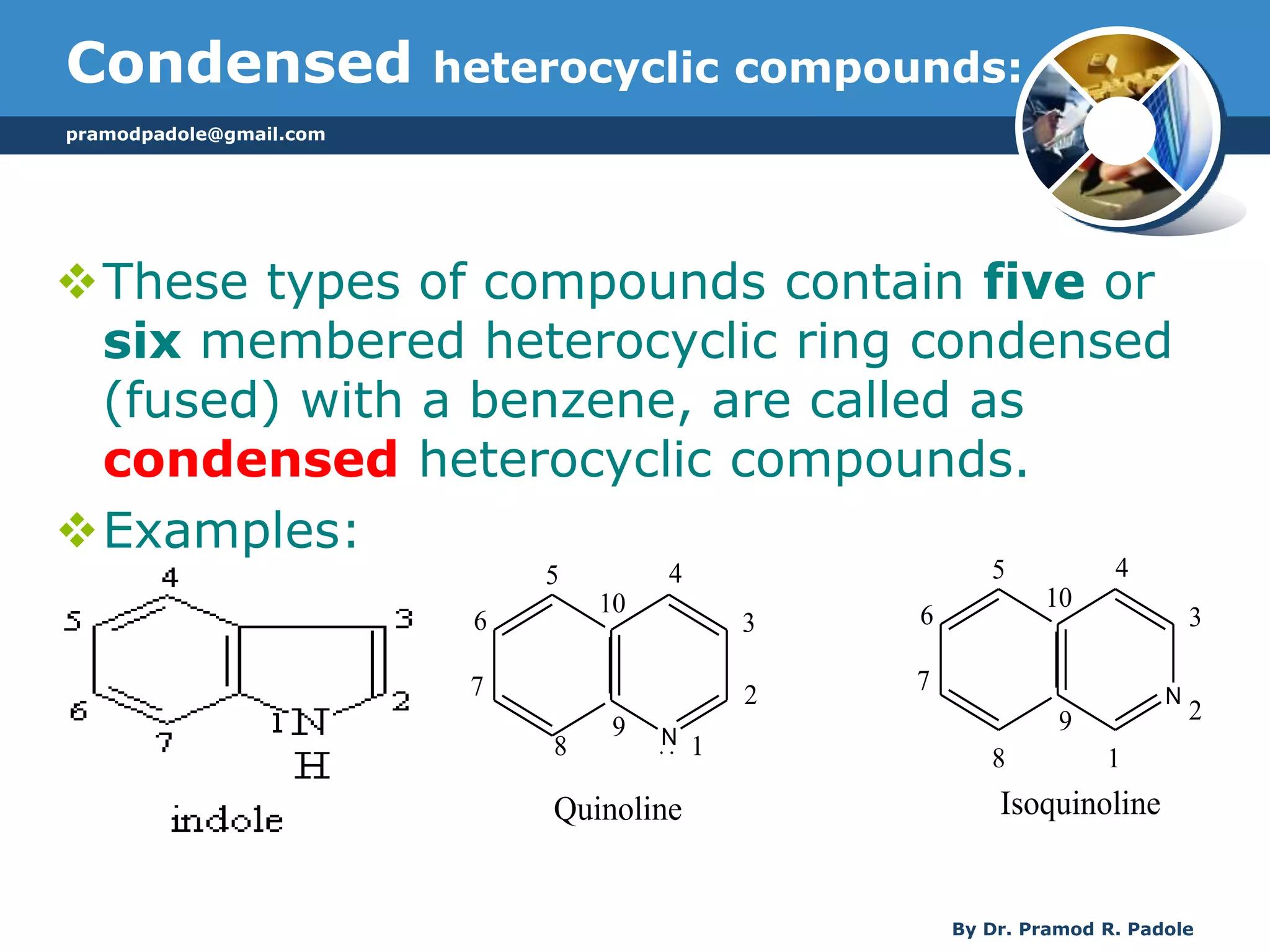 Heterocyclic compounds part-I (Pyrrole) | PPTX