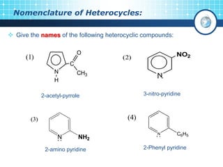 Heterocyclic compounds part-I (Pyrrole)by Dr Pramod R Padole | PPTX