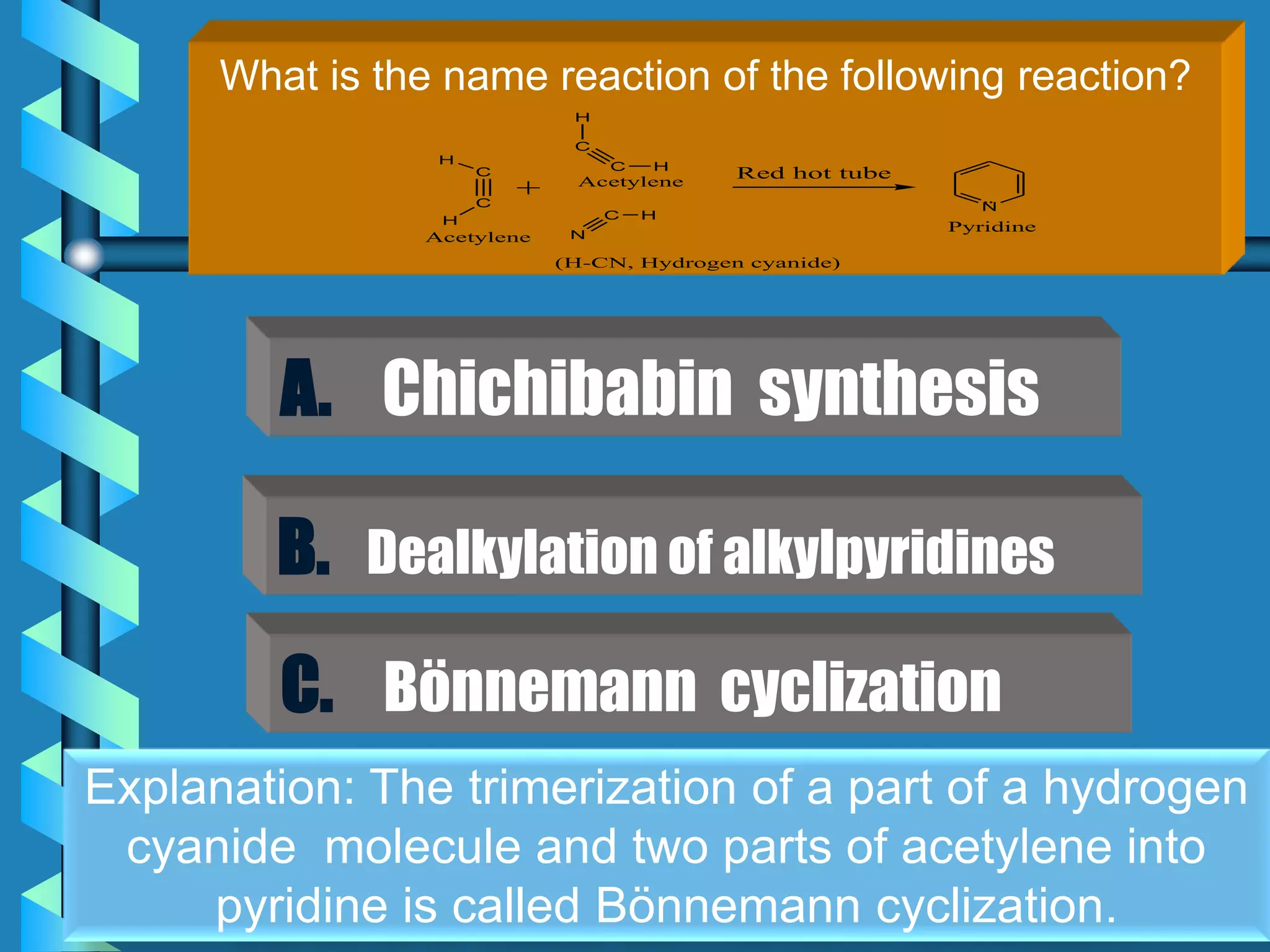 Heterocyclic Compounds Part-IV (Pyridine) by Dr Pramod R Padole | PPTX