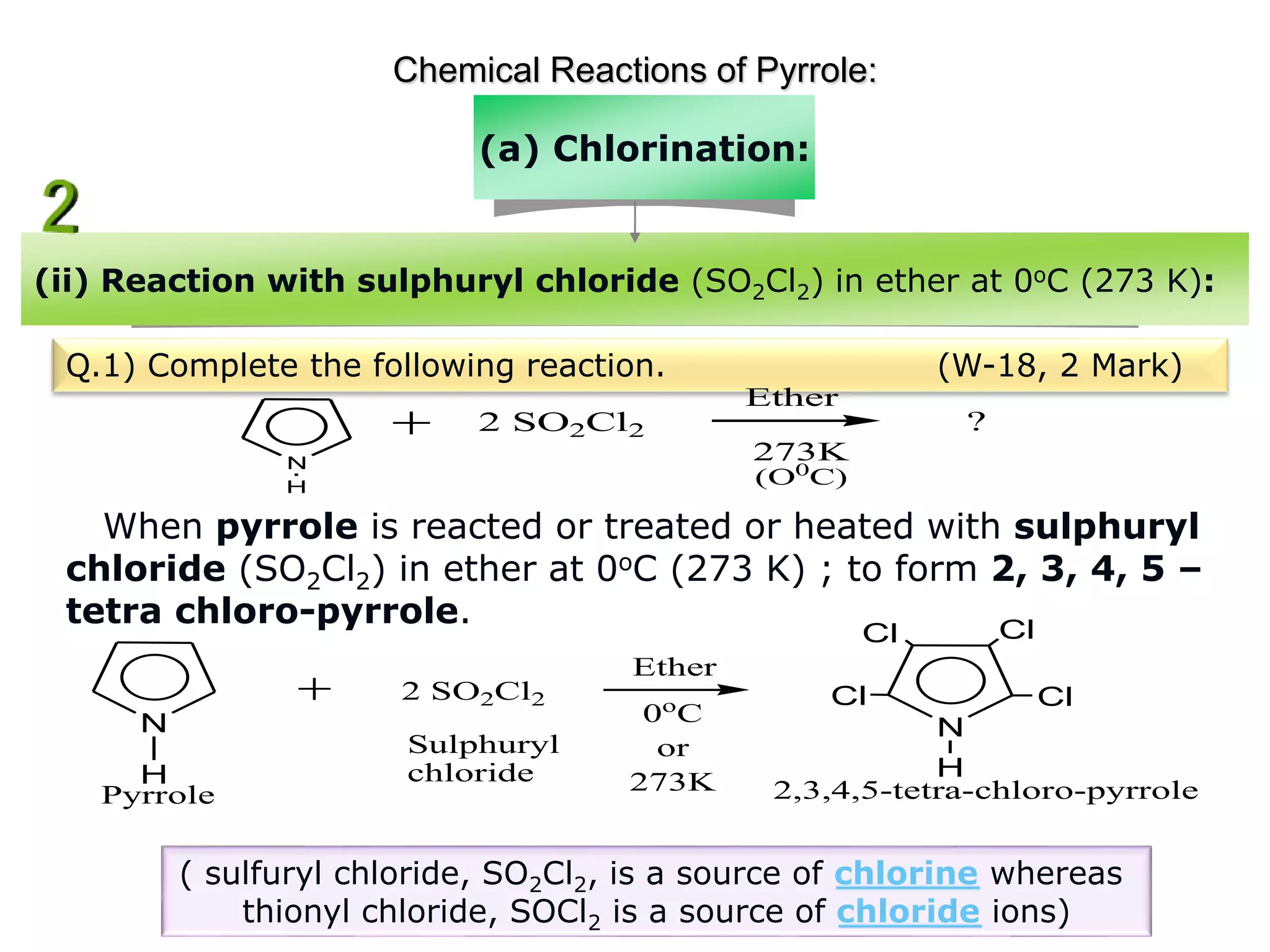 Heterocyclic compounds part _IV (Pyrrole) | PPTX