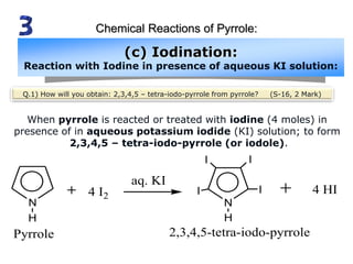 Heterocyclic Compounds Part -IV (Pyrrole) by Dr Pramod R Padole | PPT ...