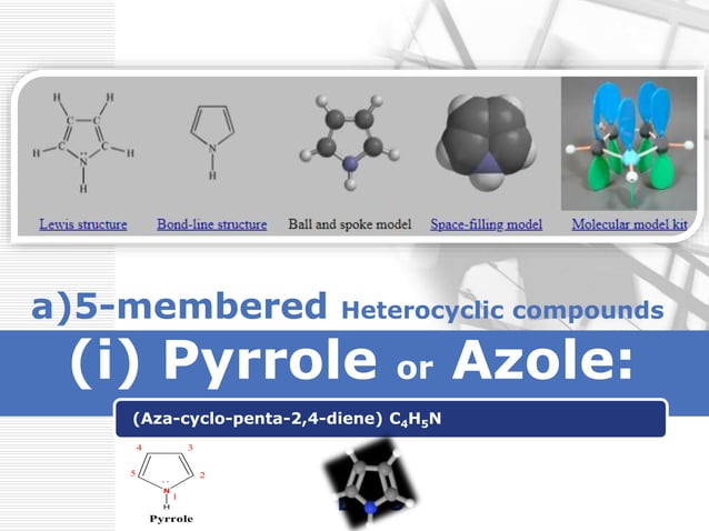 Heterocyclic Compounds Part -IV (Pyrrole) by Dr Pramod R Padole | PPTX